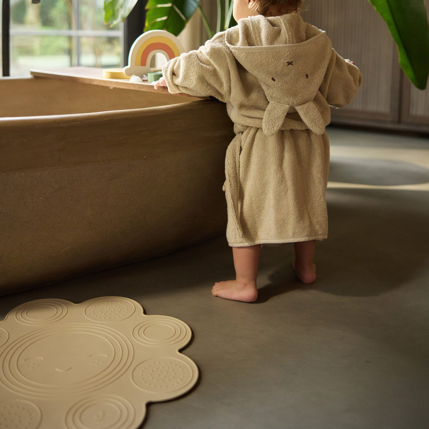 Badematte Silikon Sun Warm Sand von Jollein